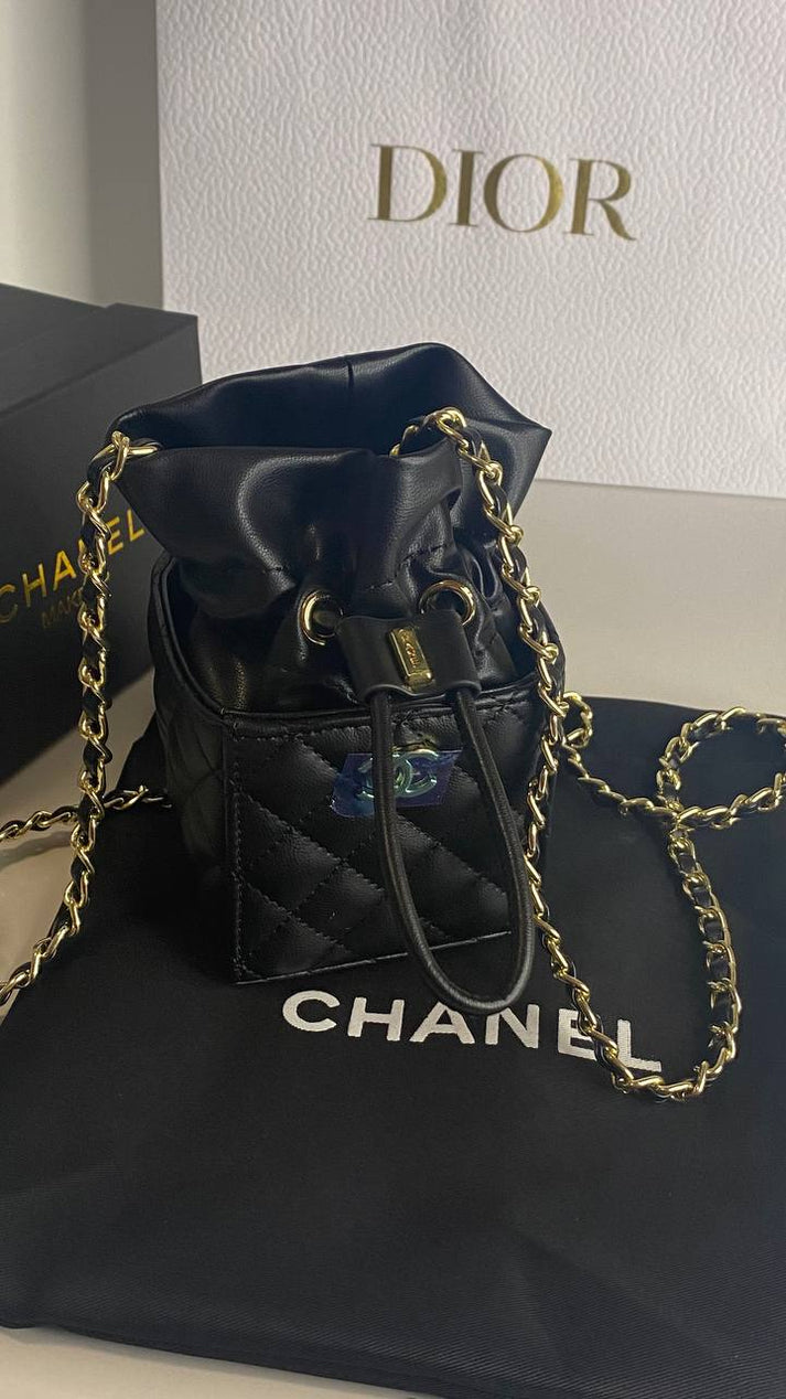Chanel Micro Bucket Bag – Minor Logo Scratch – Makeup Product ae